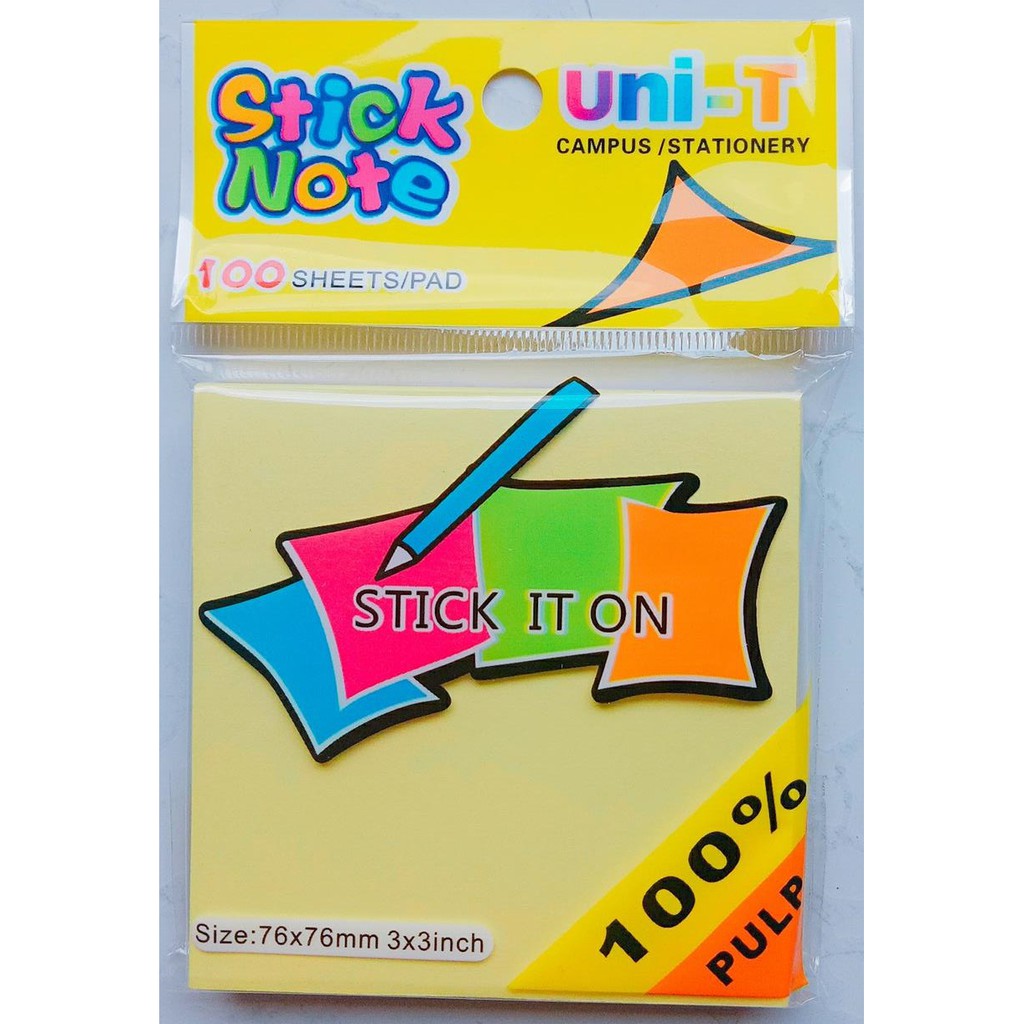 COMBO giấy note vàng 3x2, 3x3, 3x4, 3x5 | Shopee Việt Nam