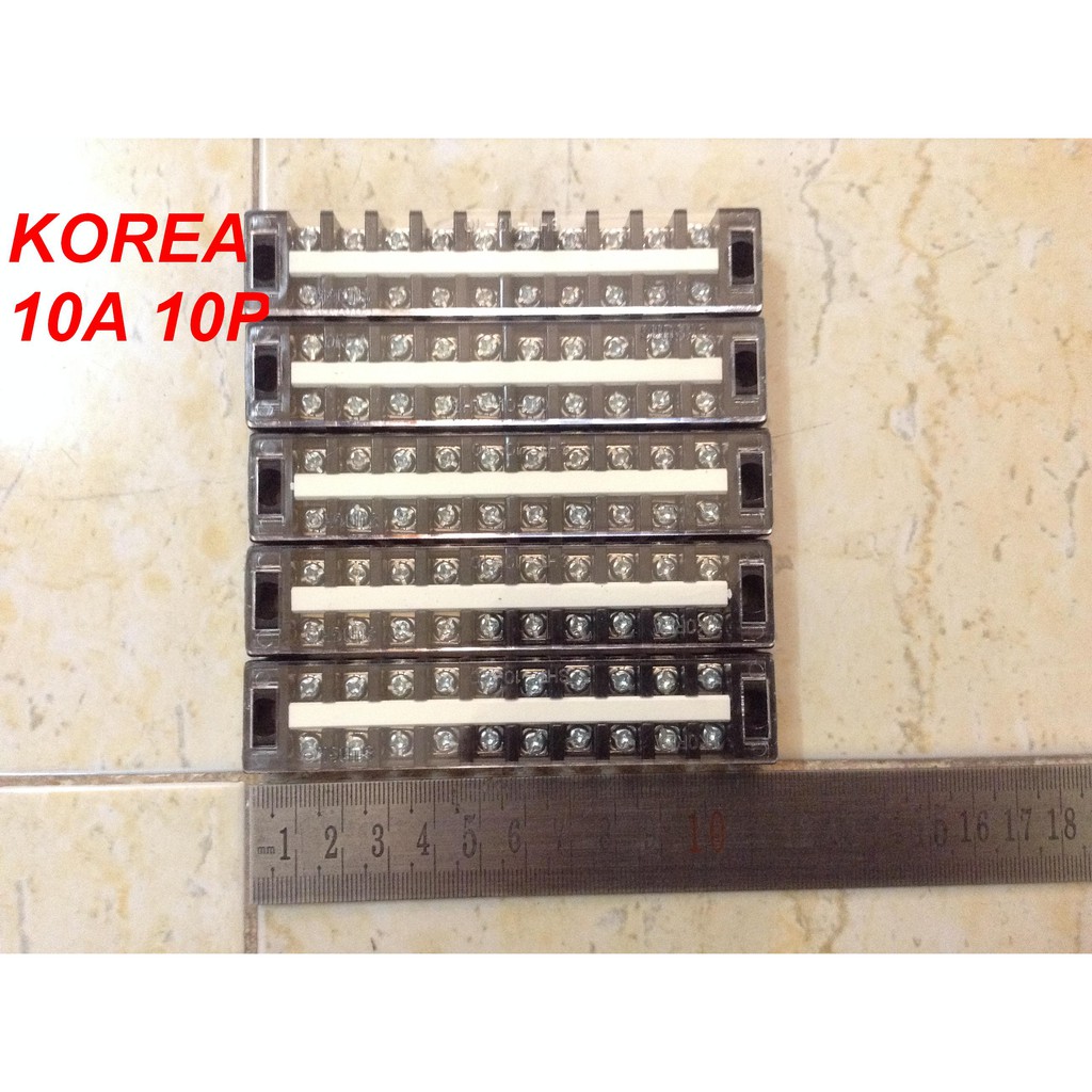 COMBO 8 THANH TERMINAL BLOCK SUNGHO KOREA 10A - 30A, từ 3P-10P chính ...