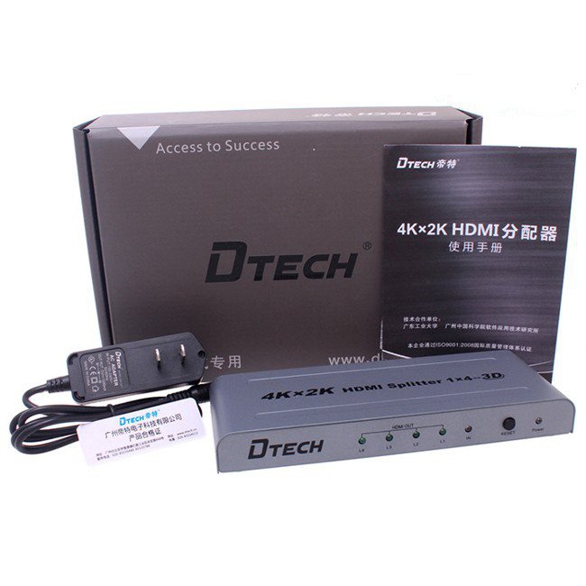 Bộ chia HDMI 1 RA 4 DTECH DT-7144/DT7144A | Shopee Việt Nam