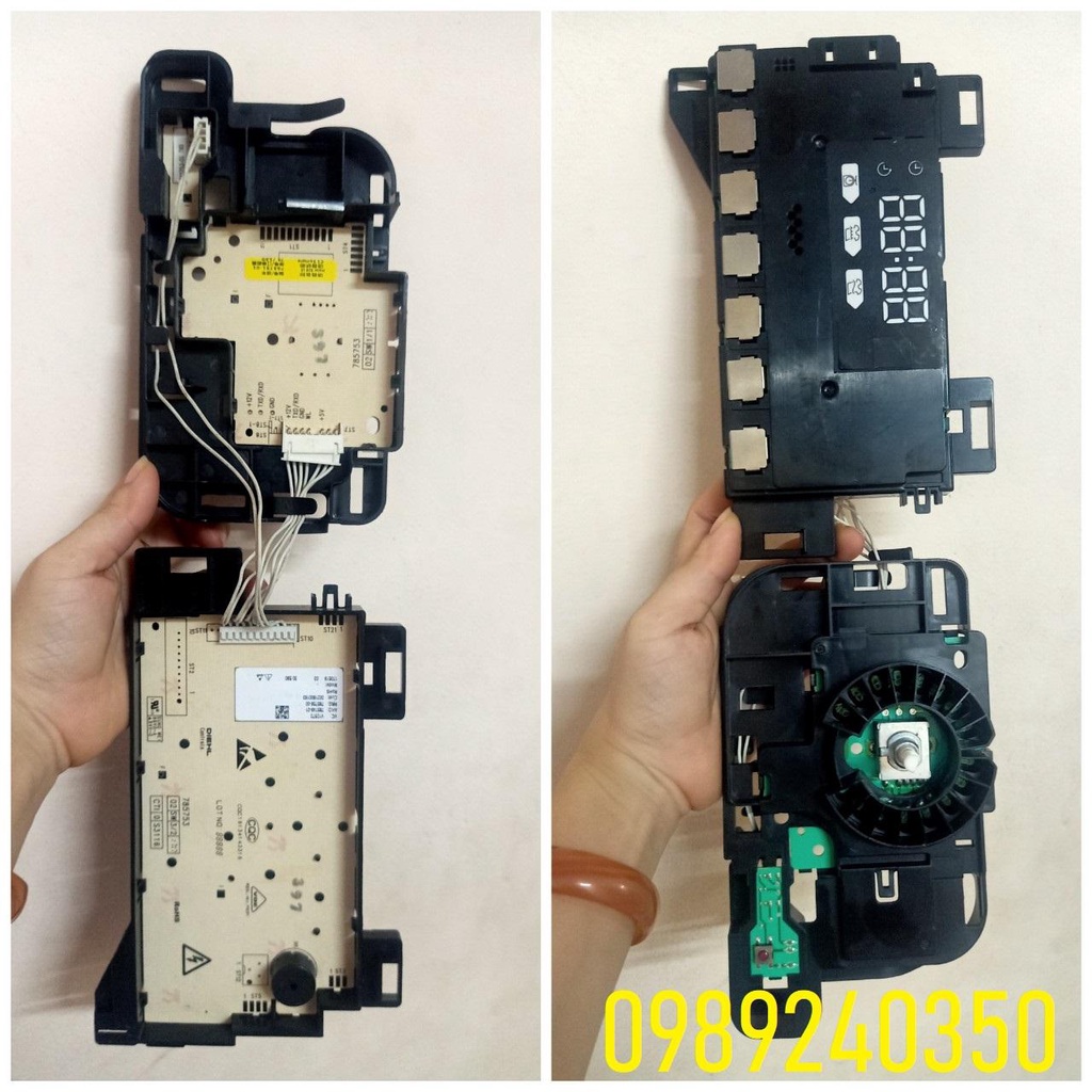 Bo mạch hiển thị máy giặt Aqua AQD - D950E chính hãng | Shopee Việt Nam