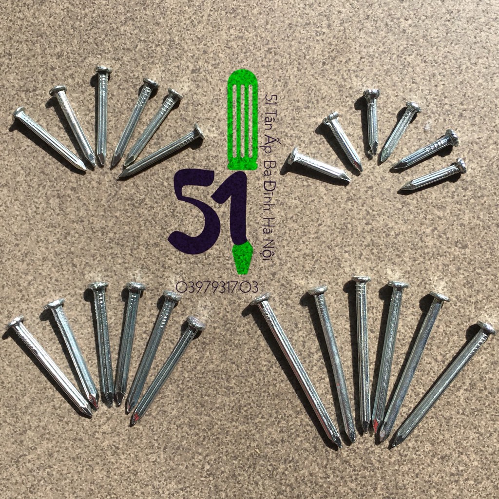 1 lạng (100 gam) Đinh bê tông | Đinh thép đóng tường các cỡ 2cm, 3cm ...