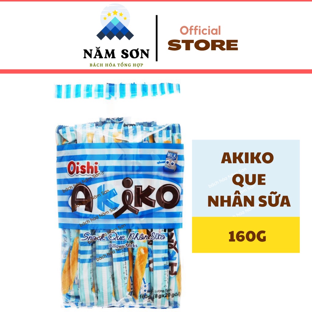 Bánh Snack Que Akiko Oishi Vị Sữa Gói 160g (20 que x 8g) | Shopee Việt Nam