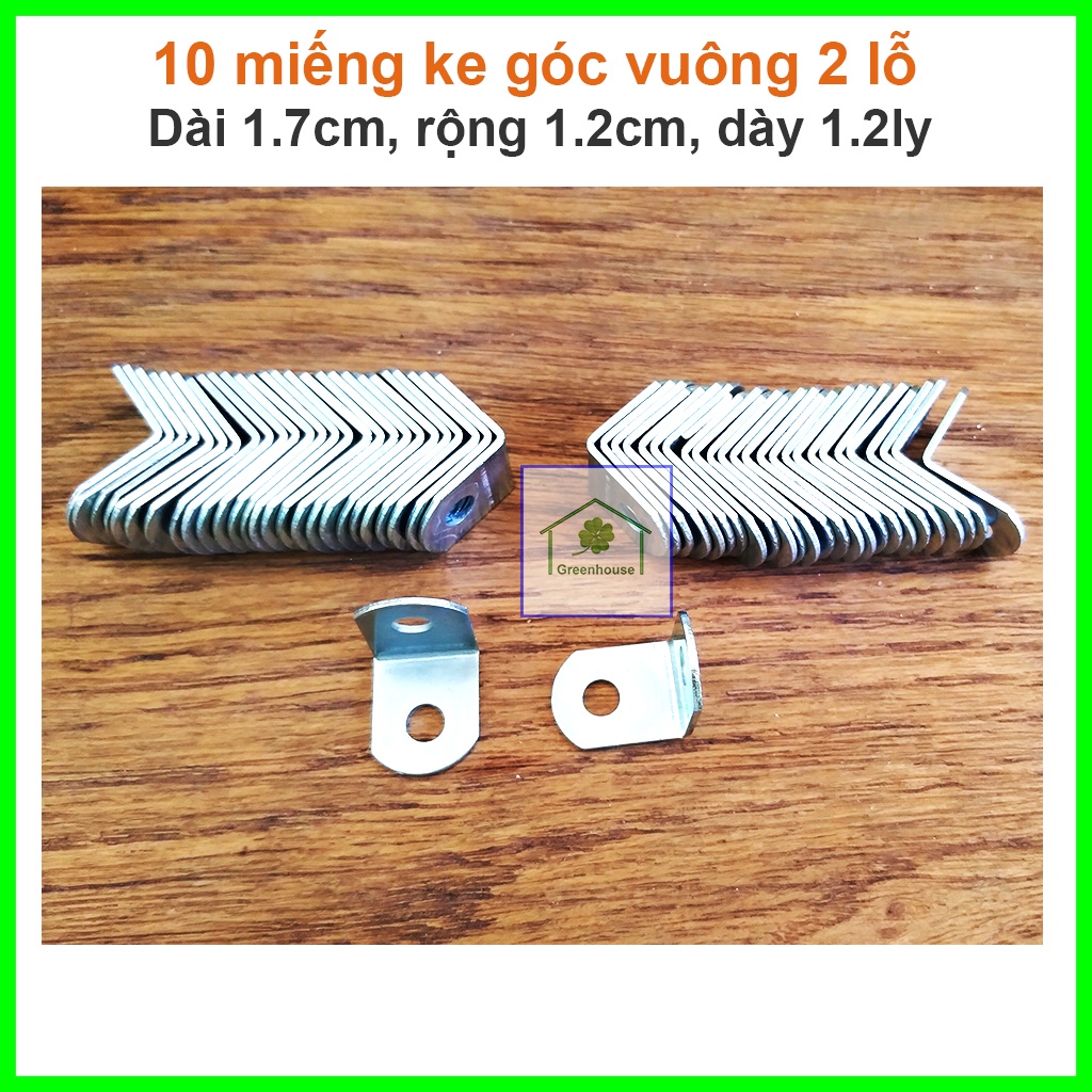combo 10 miếng bát ke sắt 1.7cm trang trí sửa chữa nhà cửa, làm kệ sách ...