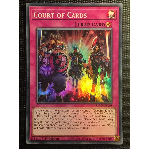 Bài Yugioh - Court Of Cards (Super Rare) #Art Jack's Knight + Queen's ...