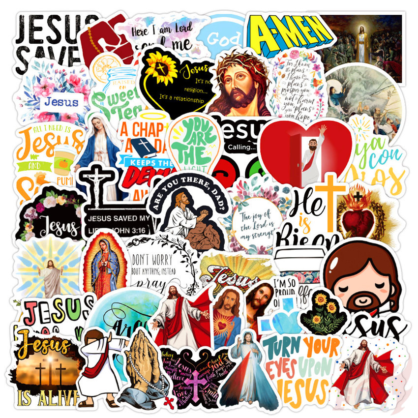 Jesus Christ Series 02 Stickers 50Pcs/Set DIY Fashion Waterproof Doodle ...