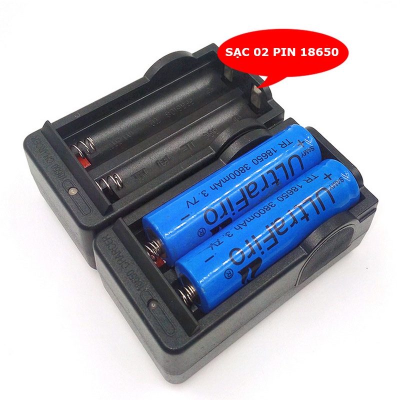 Bộ sạc 02 Pin 3.7v 18650, 26650, 22650 - Đa năng, Cao cấp, Có đèn báo ...
