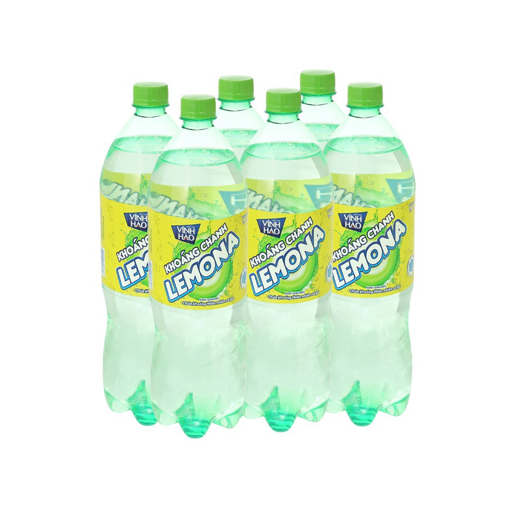 Lốc 6 Chai Nước Khoáng Chanh Lemona Vĩnh Hảo 500Ml | Shopee Việt Nam