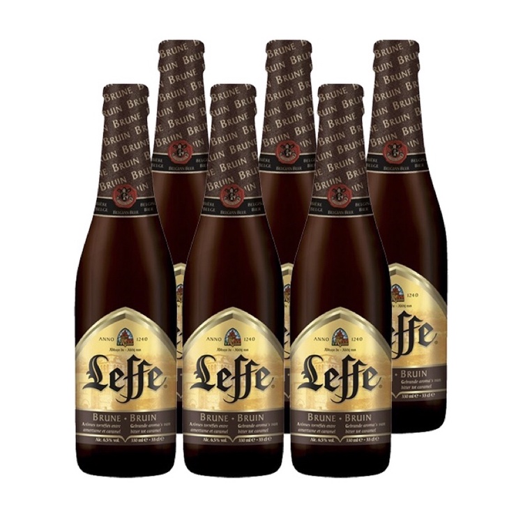Bia Leffe Nâu 6.5% - Leffe Brune - nhập khẩu Bỉ - lốc 6 chai 330ml ...