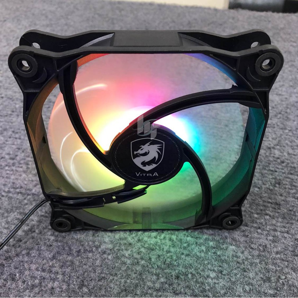Quạt - Fan case 12cm VITRA RAINBOW RGB ko cần hub | Shopee Việt Nam