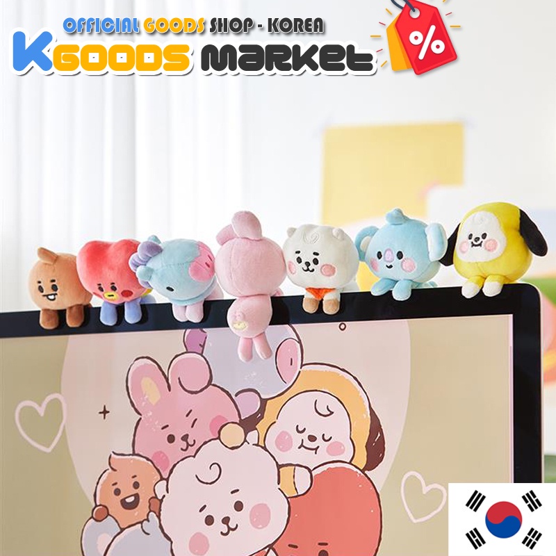 BTS BT21 Peekaboo Monitor Doll x Line Friends Official Goods | Shopee ...
