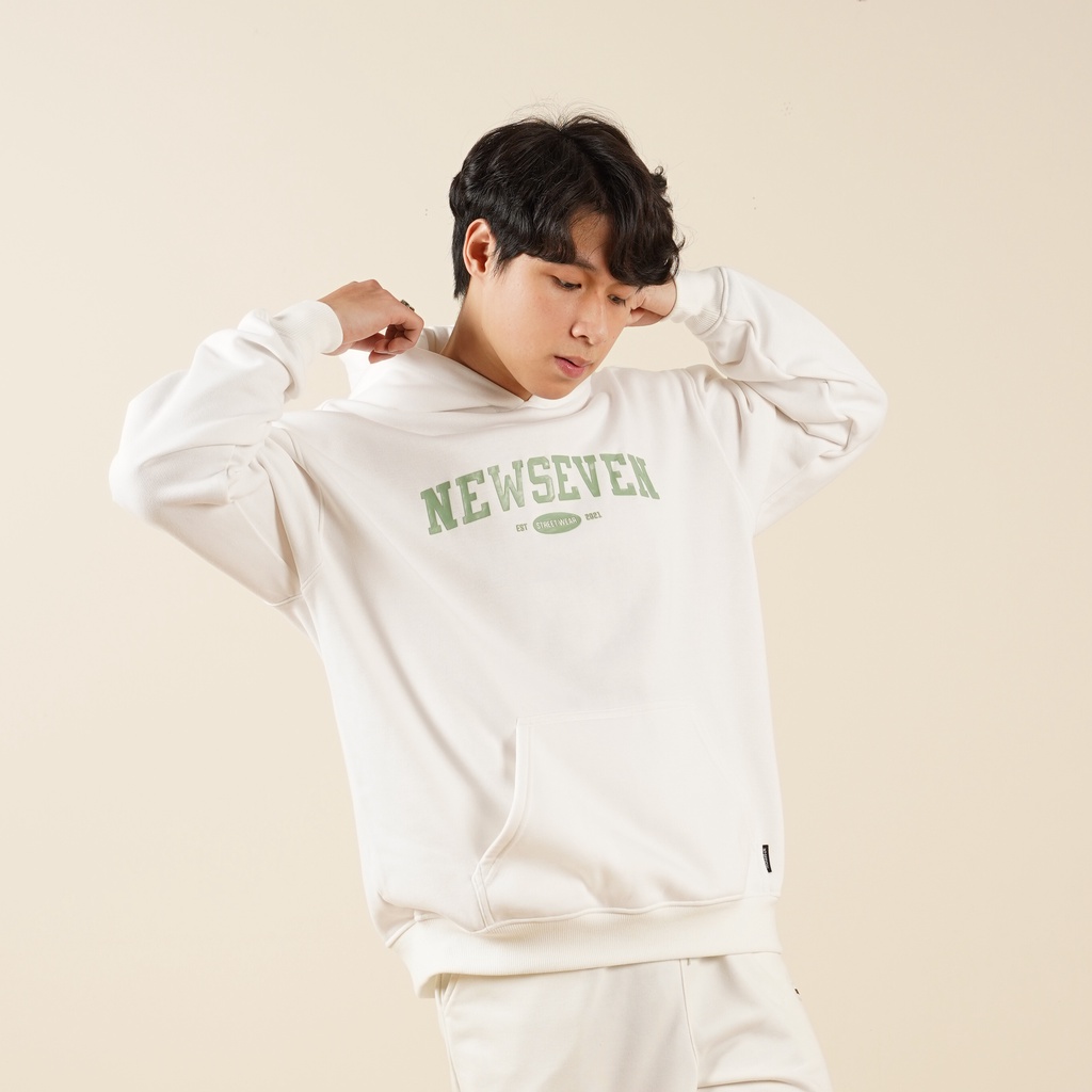 Áo hoodie nỉ bông N7 NEWSEVEN basic nam nữ form rộng thu đông Local ...