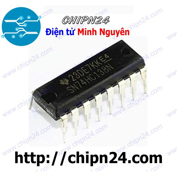 [4 CON] (DIP) IC 74HC138 DIP-16 (74HC138N 74138) | Shopee Việt Nam