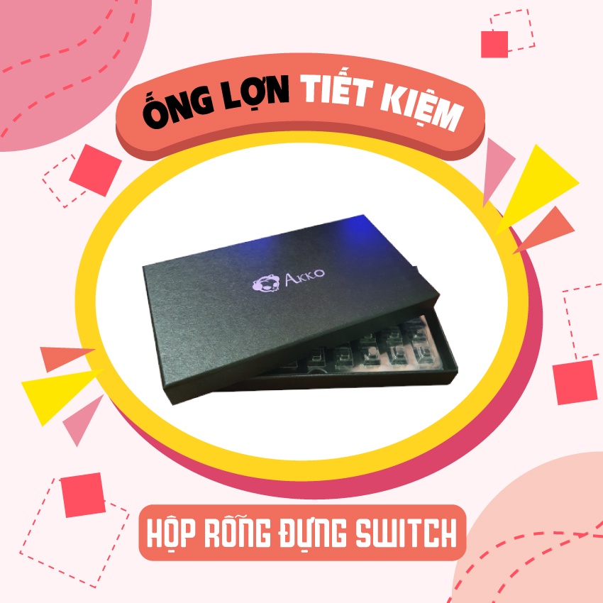 Hộp Rỗng Đựng Switch Akko (Kèm cố định nhựa) / Box Switch Akko / Lube ...