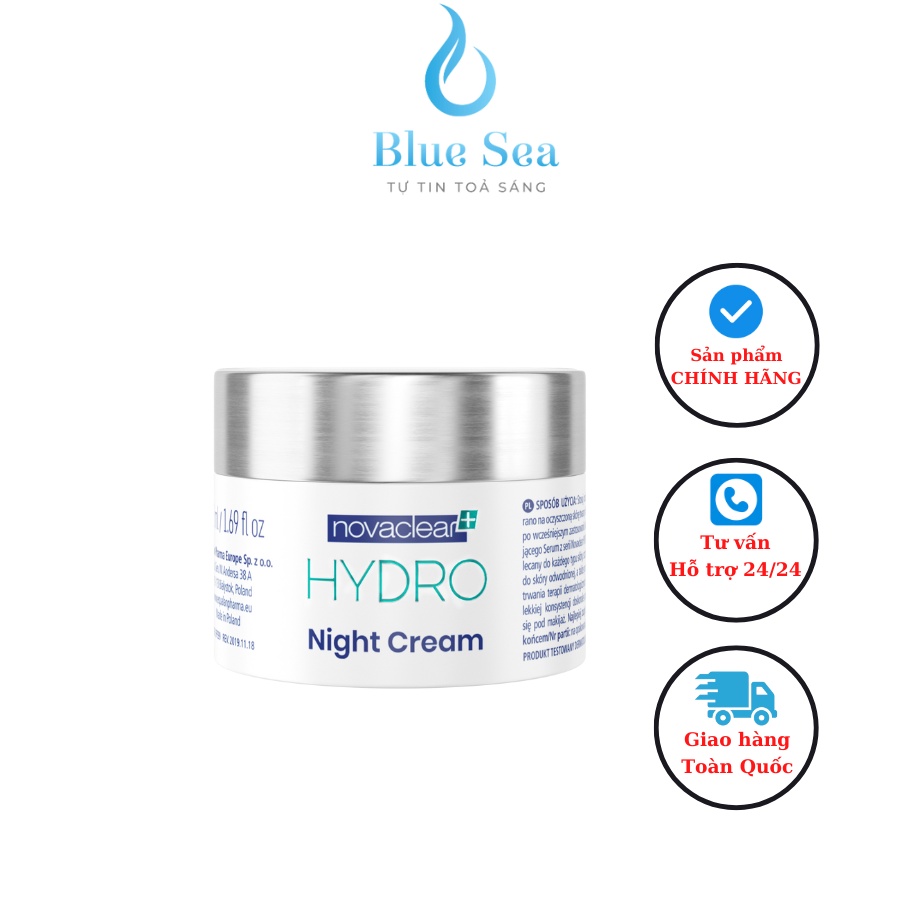 Novaclear+ Hydro Night Cream Kem Hydro Cấp Ẩm, Giữ Nước, Chống Lão Hóa ...