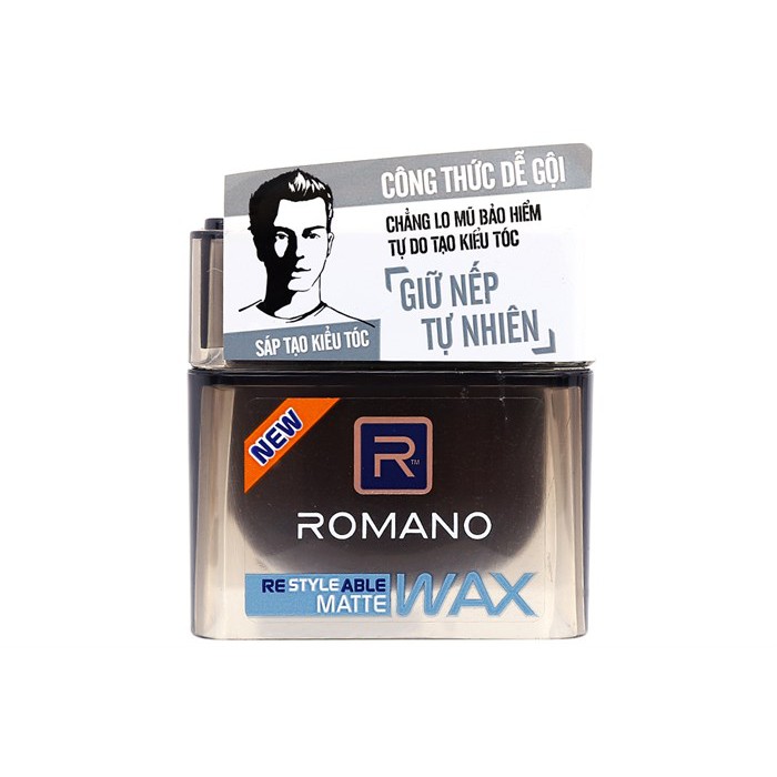 Wax vuốt tóc Romano Giữ nếp tự nhiên 68g | Shopee Việt Nam