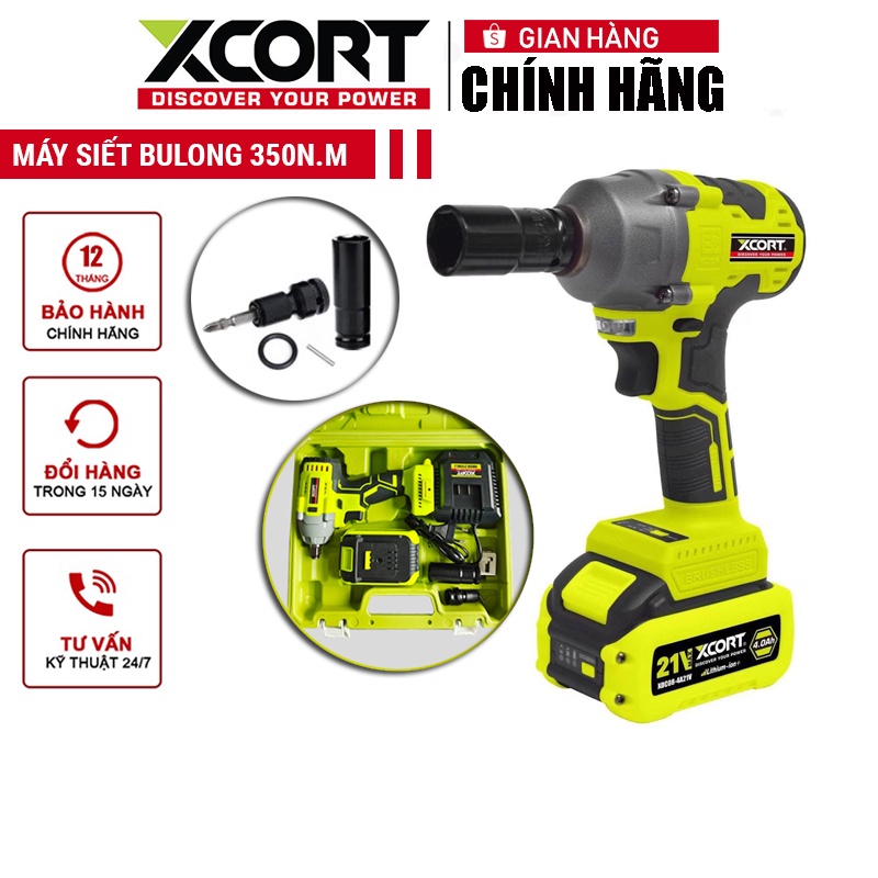 Máy siết bulong dùng Pin 350N.m 20VMAX XCORT Hộp nhựa kèm phụ kiện | Shopee Việt Nam