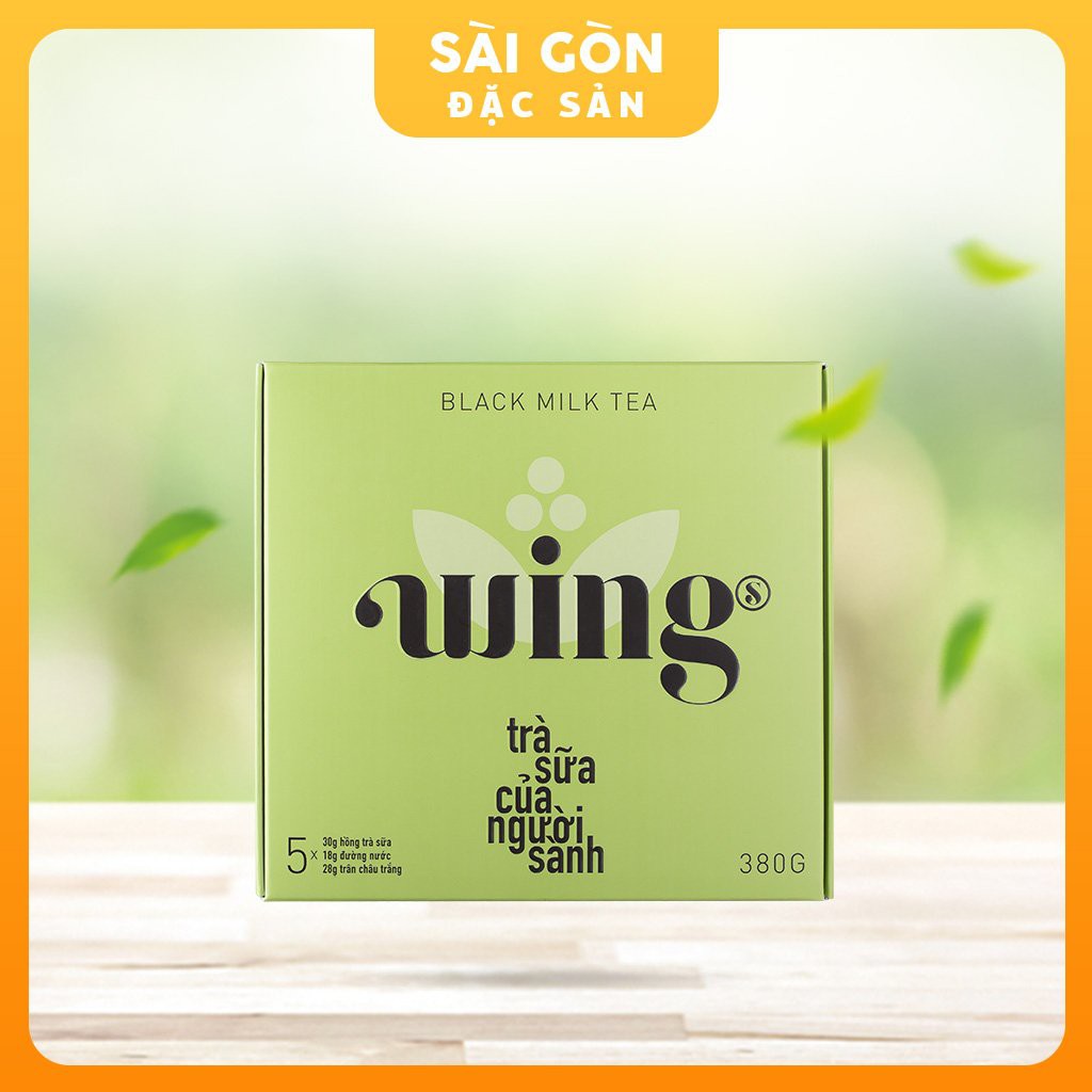 Trà Sữa Tự Pha Wings Trà Sữa Trân Châu Truyền Thống Hộp 5 Set 380 Gam ...
