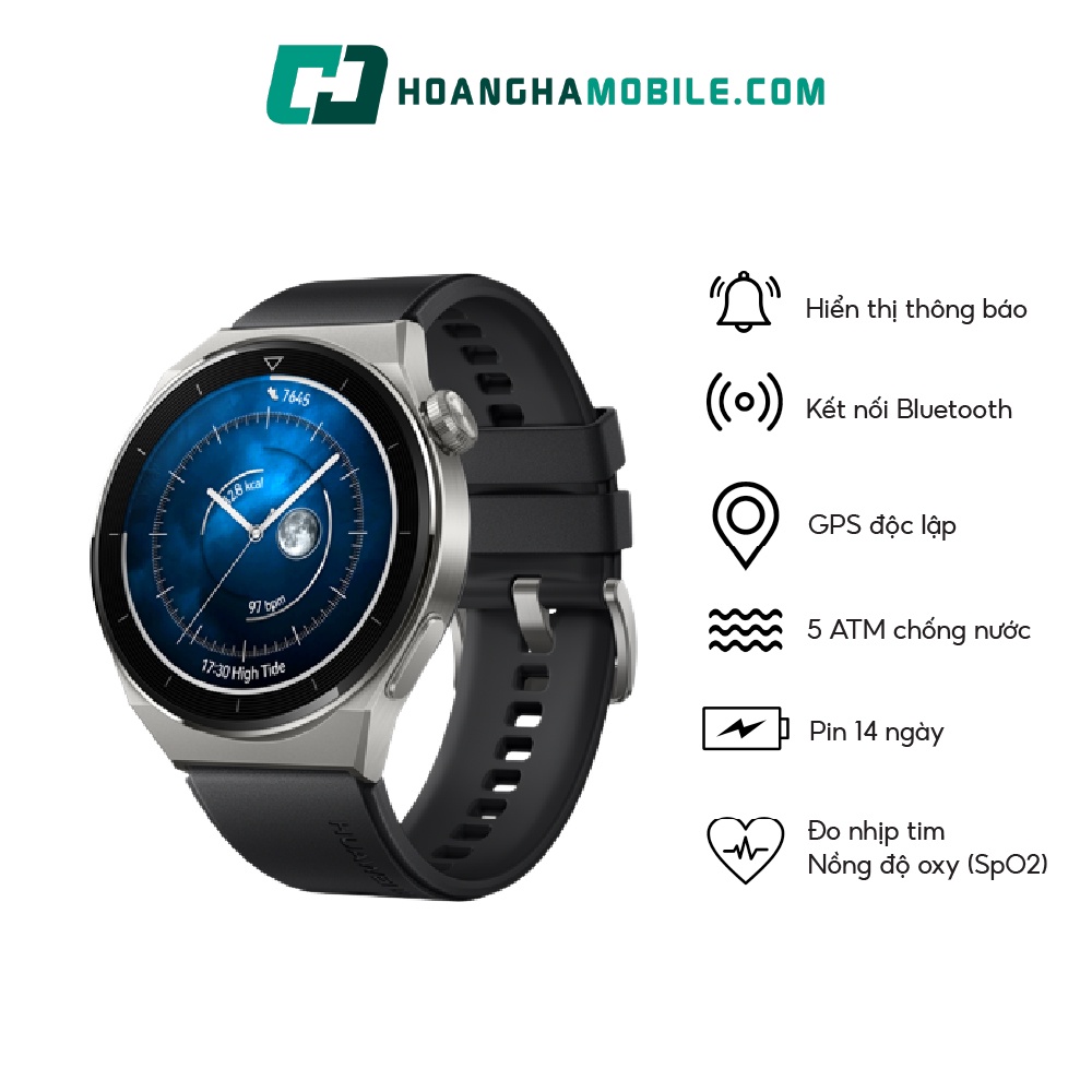Đồng hồ thông minh Huawei Watch GT3 Pro Active (Dây Silicon) Chính hãng ...