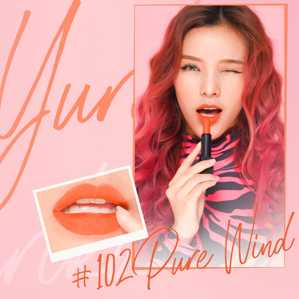 Son môi YURIKA Pure Wind Matte Lipstick #102 | Shopee Việt Nam