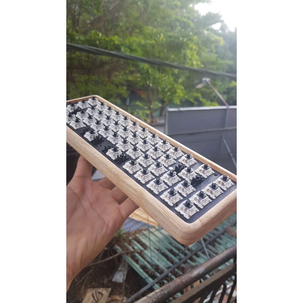 Vỏ Gỗ Bàn Phím Cơ TU40% - CASE WOOD MECHANICAL KEYBOARD TU40% | Shopee ...