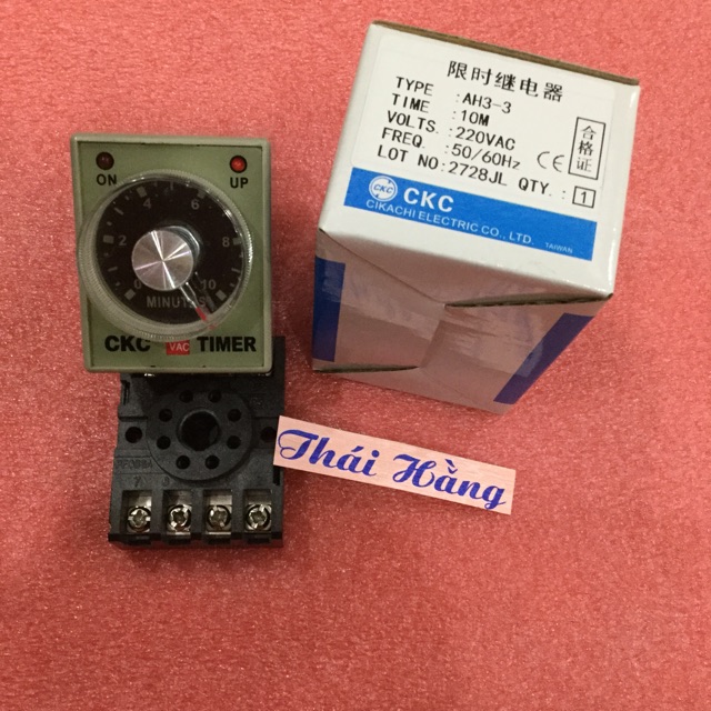 Relay thời gian CKC AH3-3 -10M -220 v cả đế (1 bộ ) | Shopee Việt Nam