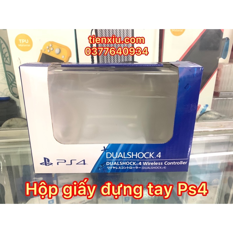 Hộp giấy đựng tay Ps4 paper box kèm hộp nhựa nhỏ cho tay cầm ps4 ...