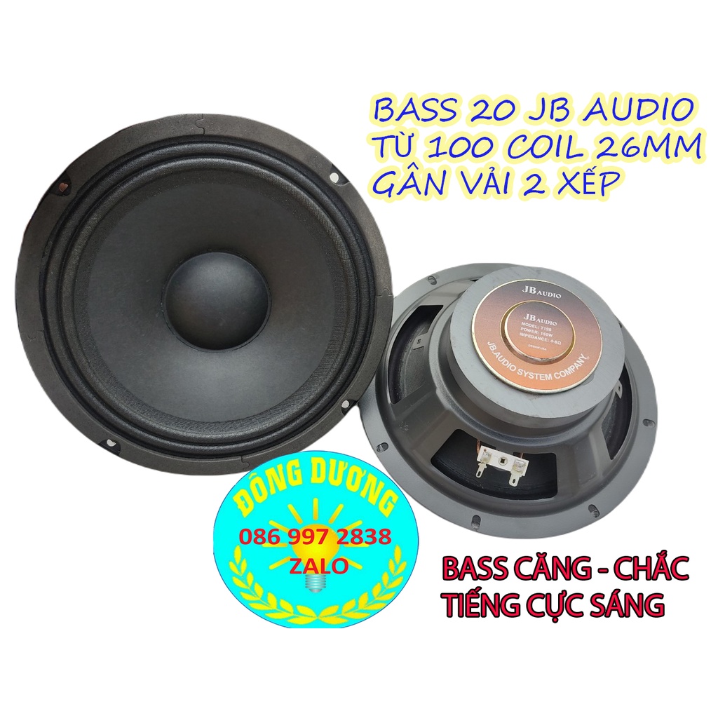 LOA BASS 20 JB AUDIO GÂN VẢI 2 XẾP TỪ 100 COIL 26MM KHUNG SẮT - GIÁ 1 CỦ | Shopee Việt Nam