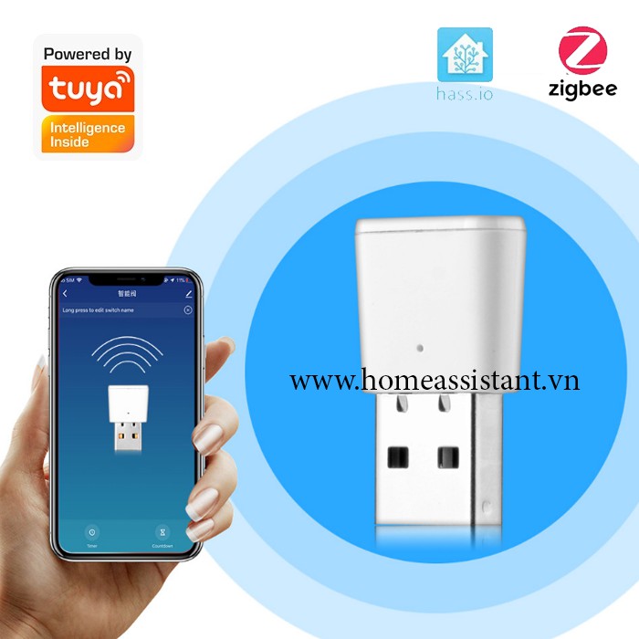 Router Khuếch Đại Kích Sóng Zigbee Tuya ZKD01 (Hỗ trợ Home Assistant ...