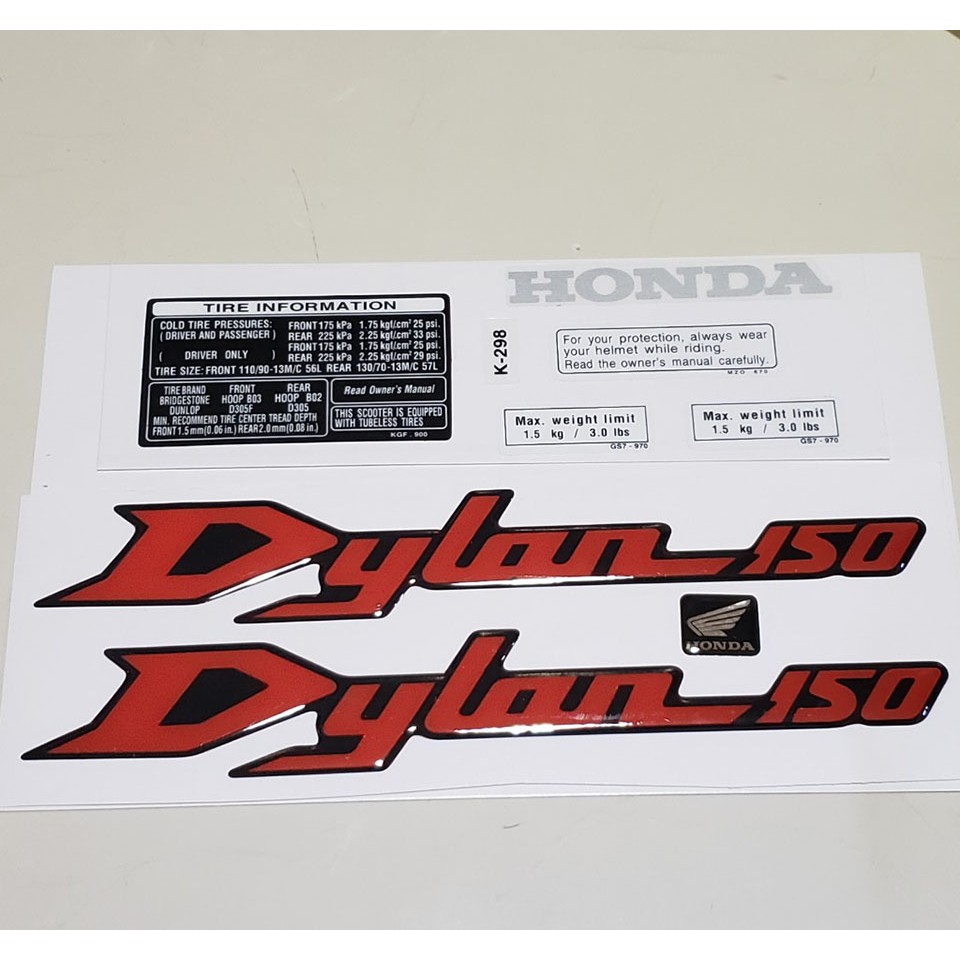 BỘ TEM THÔNG SỐ DYLAN MÀU | Shopee Việt Nam