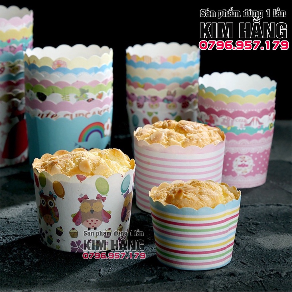 Ly giấy cupcake nướng bánh ( cây 50c ) - hoa văn ngẫu nhiên | Shopee ...