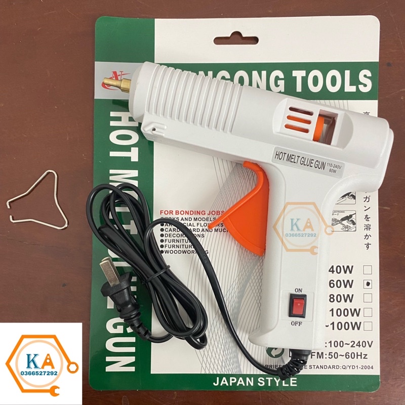 Súng bắn keo Nangon Tools 60W Trắng - Loại To (keo cỡ 10mm) | Shopee ...