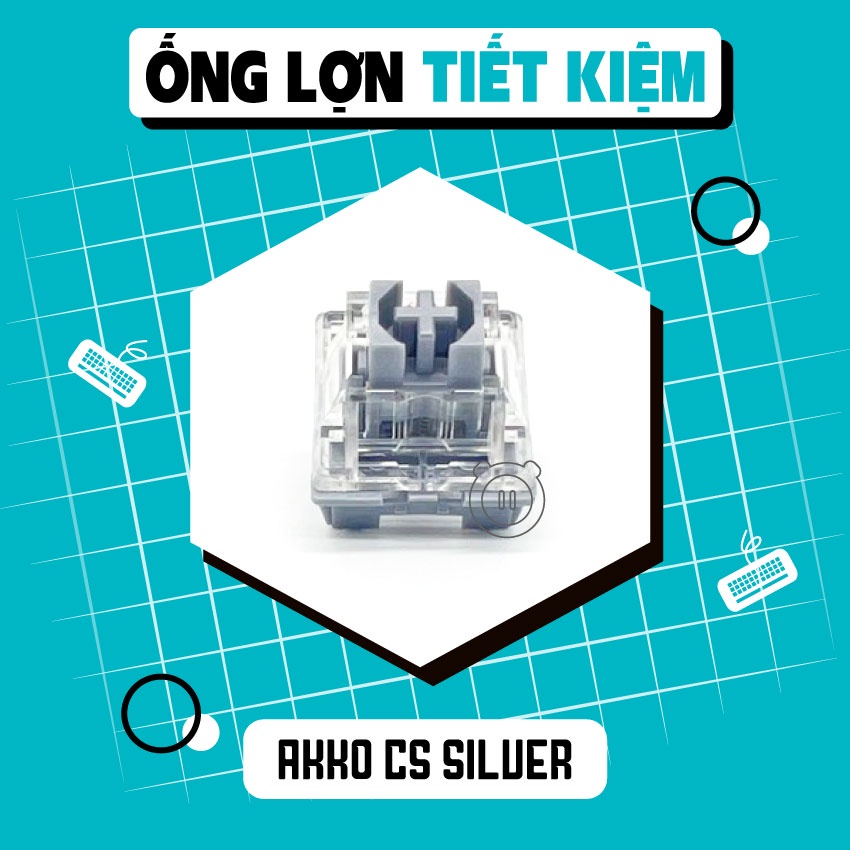 Akko Cs Switch Silver | Silver Switch Lẻ | Shopee Việt Nam