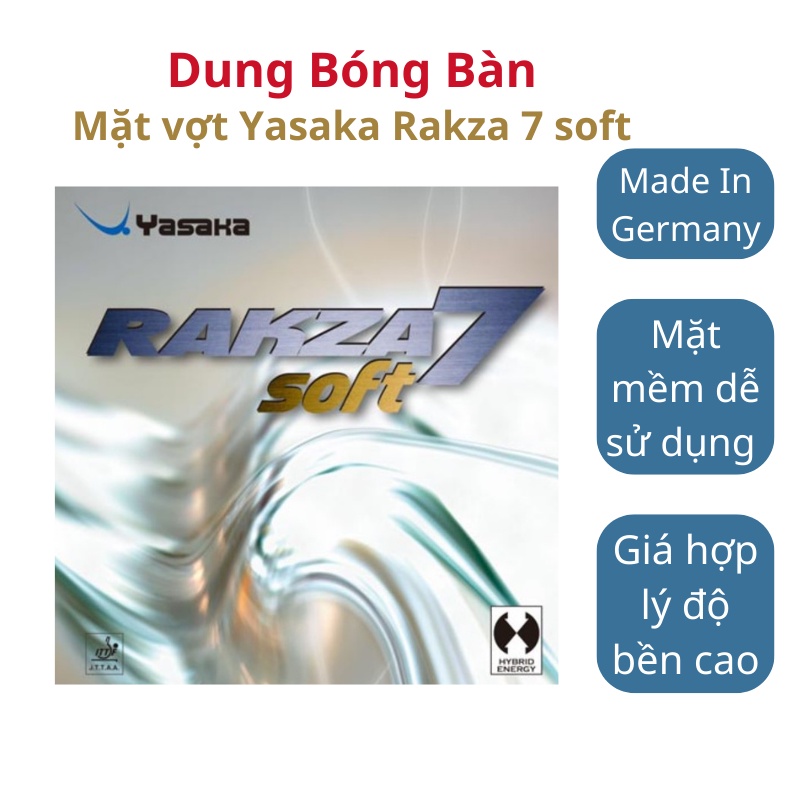 Mặt vợt bóng bàn Yasaka Rakza 7 soft | Shopee Việt Nam