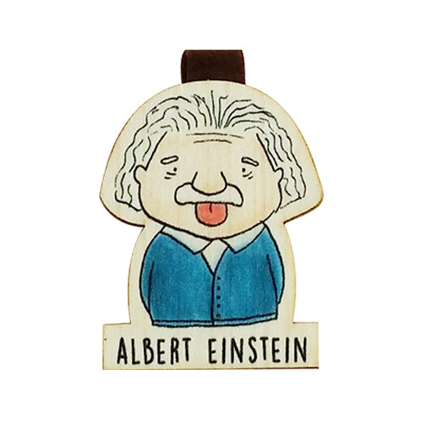 Bookmark gỗ nam châm Albert Einstein | Shopee Việt Nam