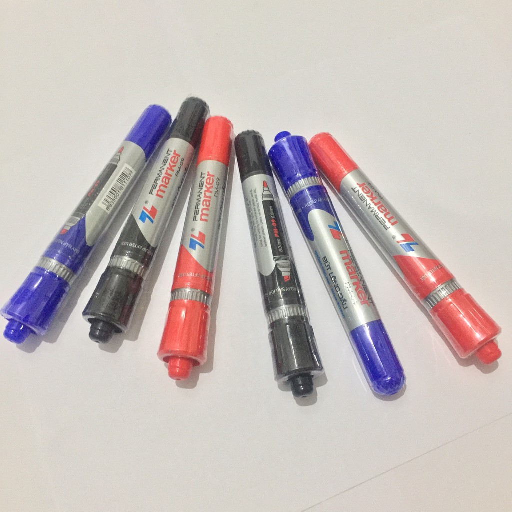 (Bán lẻ) Bút lông dầu 2 đầu TL PM-09 Permanent marker | Shopee Việt Nam