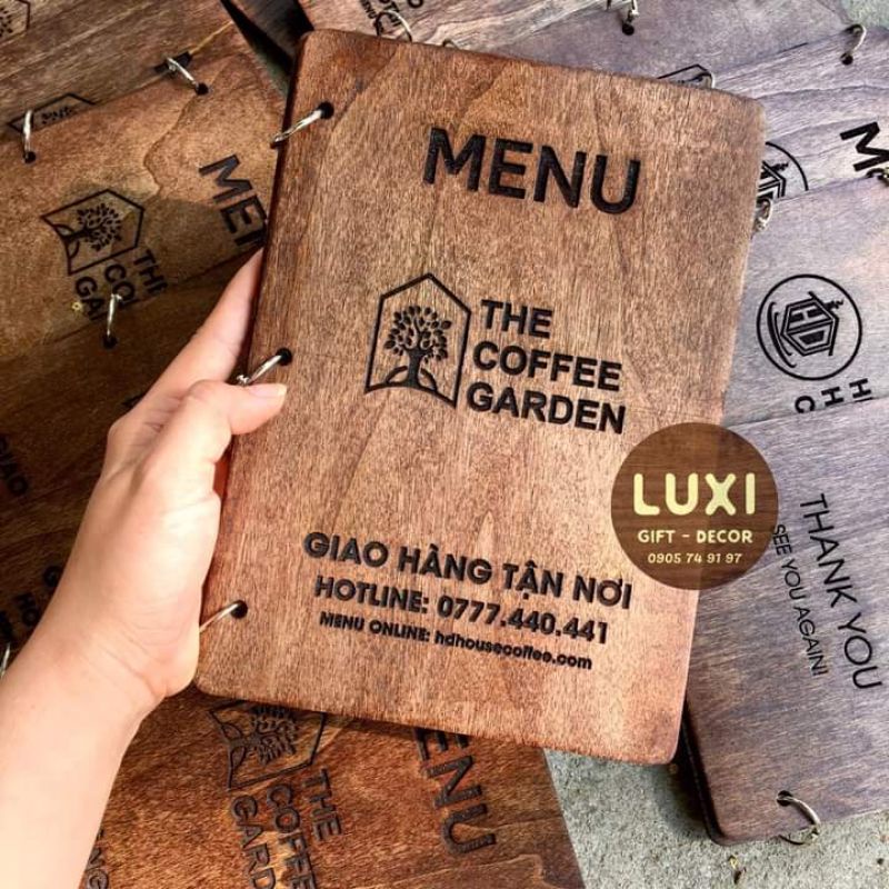 HCM | Menu khoen tròn độc lạ / Menu nhà hàng, quán cà phê LUXI DECOR ...