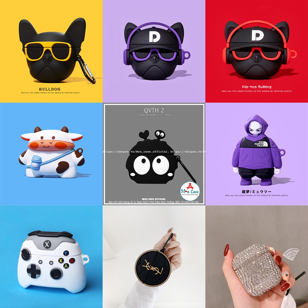 Vỏ Ốp Case Bảo Vệ Bao Đựng Tai Nghe Không Dây Bluetooth Airpod 1/2/Pro ...