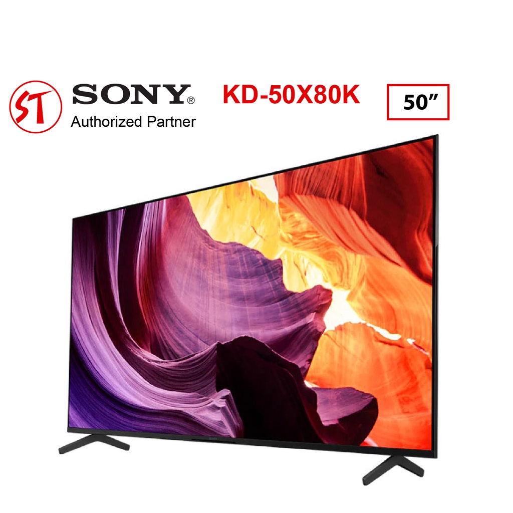 Tivi Sony Bravia KD-50X80K 50" Google TV 4K Ultra HD HDR | Shopee Việt Nam