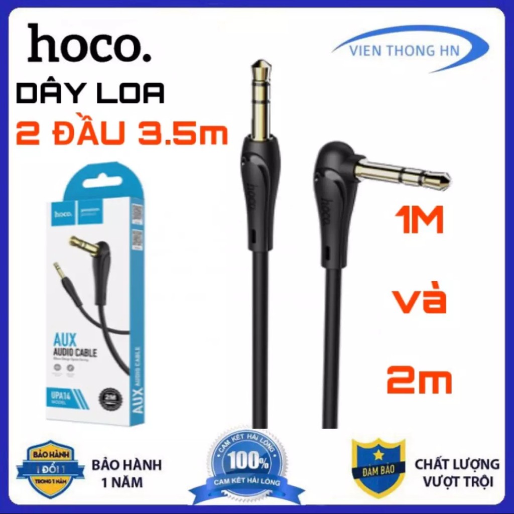 Dây loa 2 đầu jack 3.5mm dài 1m và 2m hoco upa14 - vienthonghn | Shopee Việt Nam