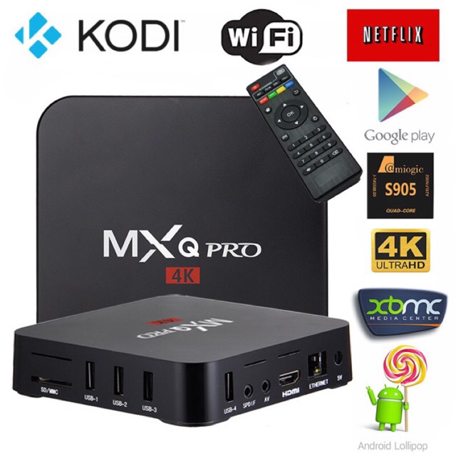 TV BOX MXQ (Chip xịn S905W) 4K PRO 2G+16G xem truyền hình - bóng đá ...