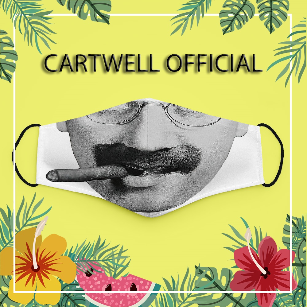 Khẩu trang in hình mặt cười hút thuốc mặc cười mặt cười mặt người mặt ...