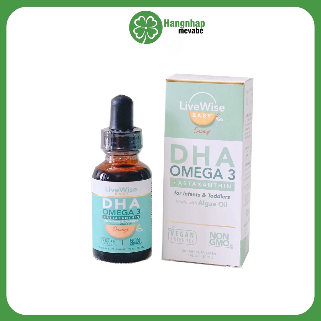 Vitamin DHA Omega 3 dầu cá organics cho bé tứ sơ sinh đến 3 tuổi Hàng ...