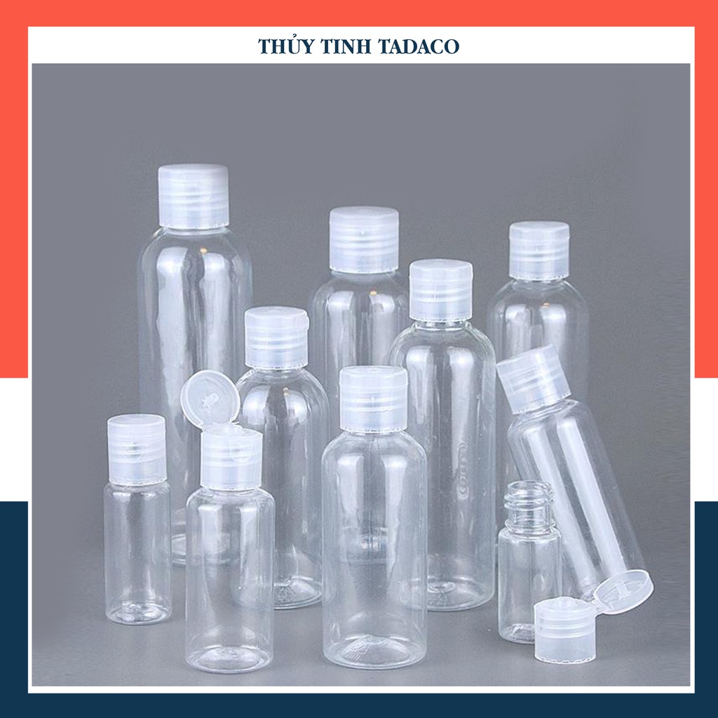 [Combo 10 Chai] Chai Nhựa Nắp Bật 30ml/50ml/80ml/100ml đựng gel rửa tay ...