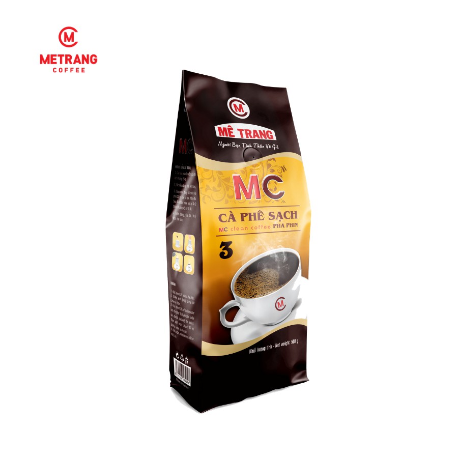 Cà phê Arabica, cafe rang xay pha phin nguyên chất - Mê Trang MC3, gói bột cà phê 500g | Shopee ...