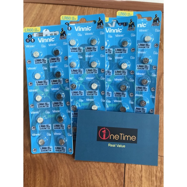 Vỉ 10 viên pin Vinnic L621F LR60 AG1 SR621SW 621 364 164 | Shopee Việt Nam