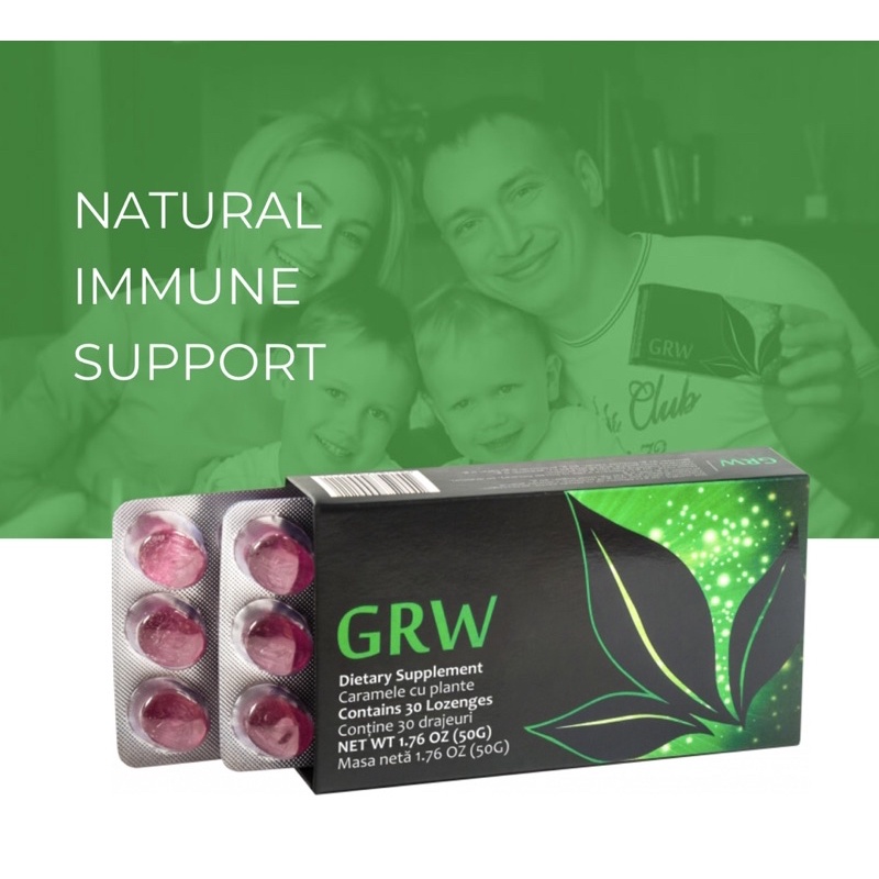 GRW – Viên ngậm hỗ trợ tăng cường hệ miễn dịch APLGO - Hương Nho ...