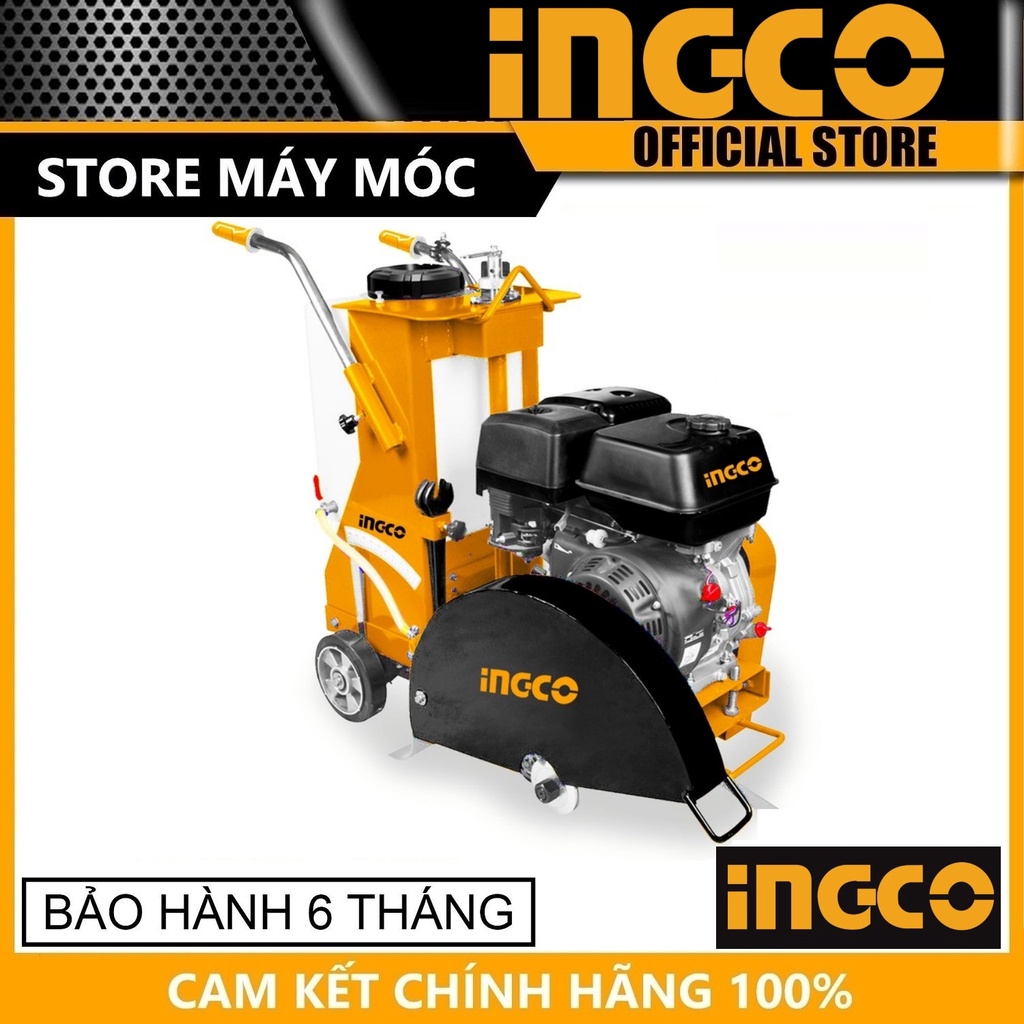 MÁY CẮT BÊ TÔNG NHỰA ĐƯỜNG DÙNG XĂNG 9.6 KW (13.0HP) INGCO GSF16-2 ...