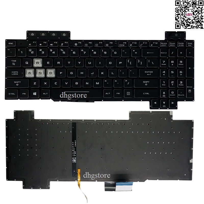 Bàn phím laptop Asus TUF Gaming FX504 FX504GD FX504GE FX504GM FX80 ...
