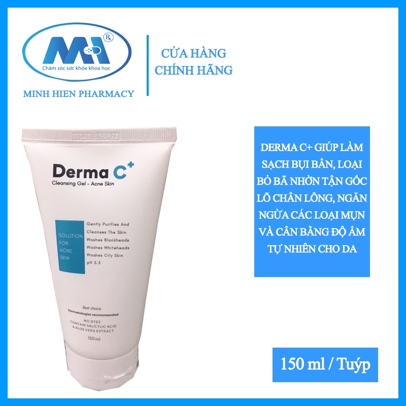 ( Chính hãng)SỮA RỬA MẶT DERMA C+ dành cho da dầu mụn, chuyên khoa da ...