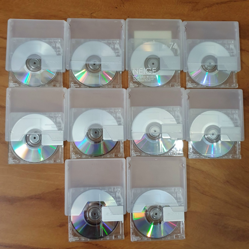 [MDCD] Bộ 10 Đĩa trắng MD SONY Có hộp | Shopee Việt Nam